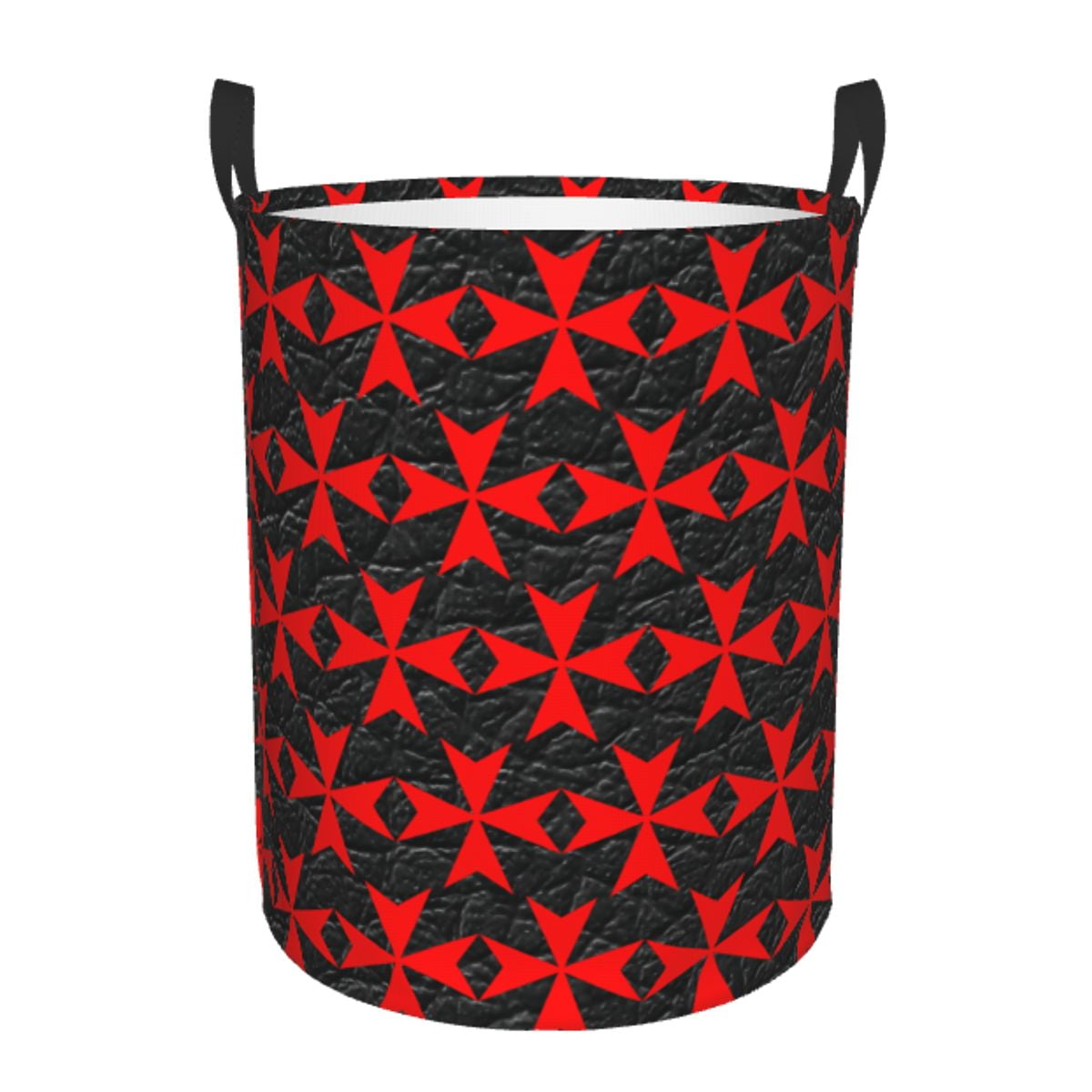 Custom Deus Vult Crusader Cross In Marble Laundry Basket Collapsible ...