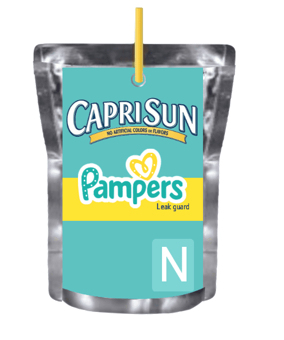 Custom Diapers Juice labels, Leak Guard Pouche labels, Size N Design ...