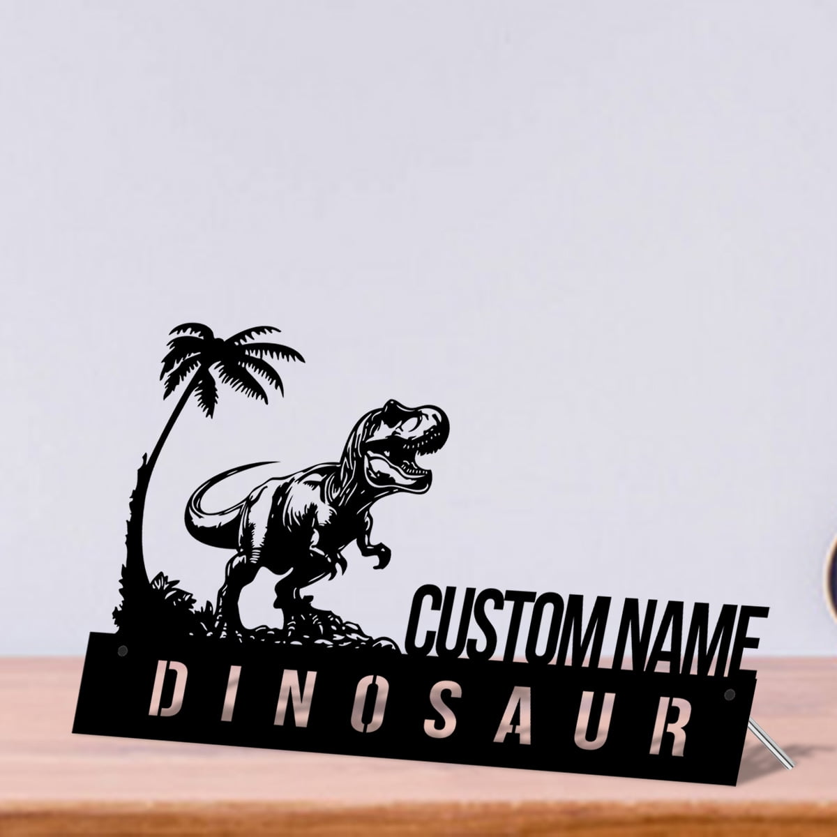 Custom Dinosaur Desk Name Plate Wedge Personalized T-Rex Nameplate ...