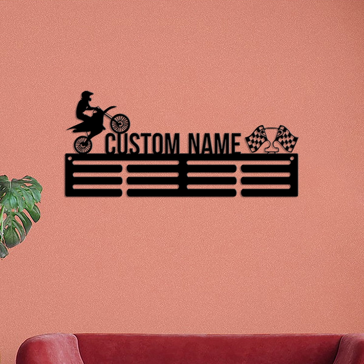 Custom Dirt Bike Racing Medal Hanger, Medal Holder Display Rack for ...