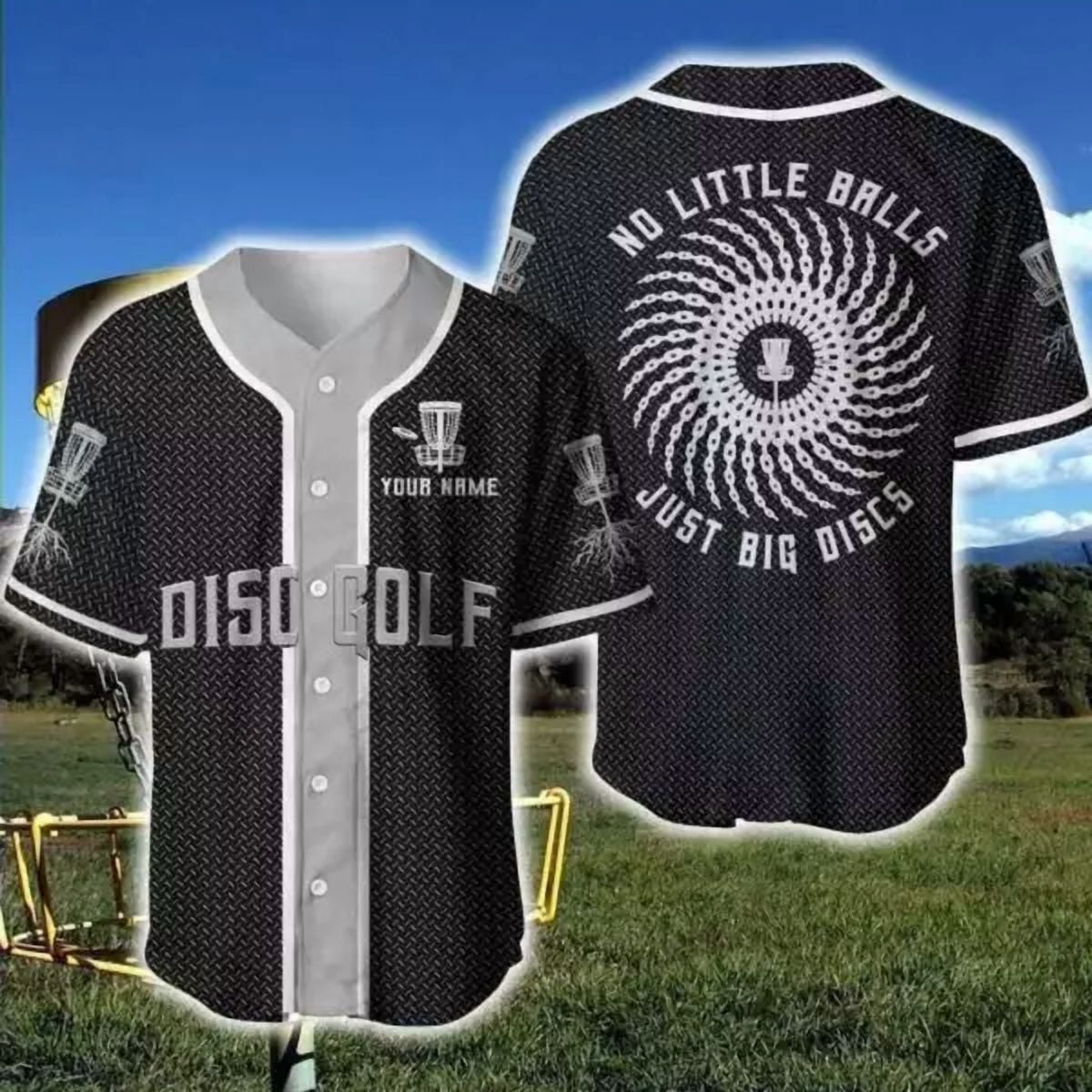 Custom Disc Golf Chain Baseball Tee Jersey Shirts 3D Baseball Jersey ...