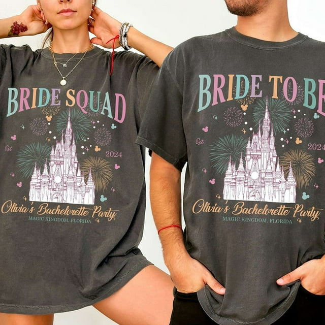 Custom Disney Bachelorette Party Shirt, Bride To Be Shirt, Bride Squad ...