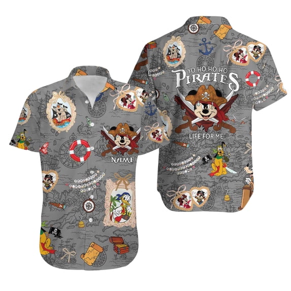 Custom Disney Cruise Hawaiian Shirt, Mickey Cruise Shirt, Pirates of ...
