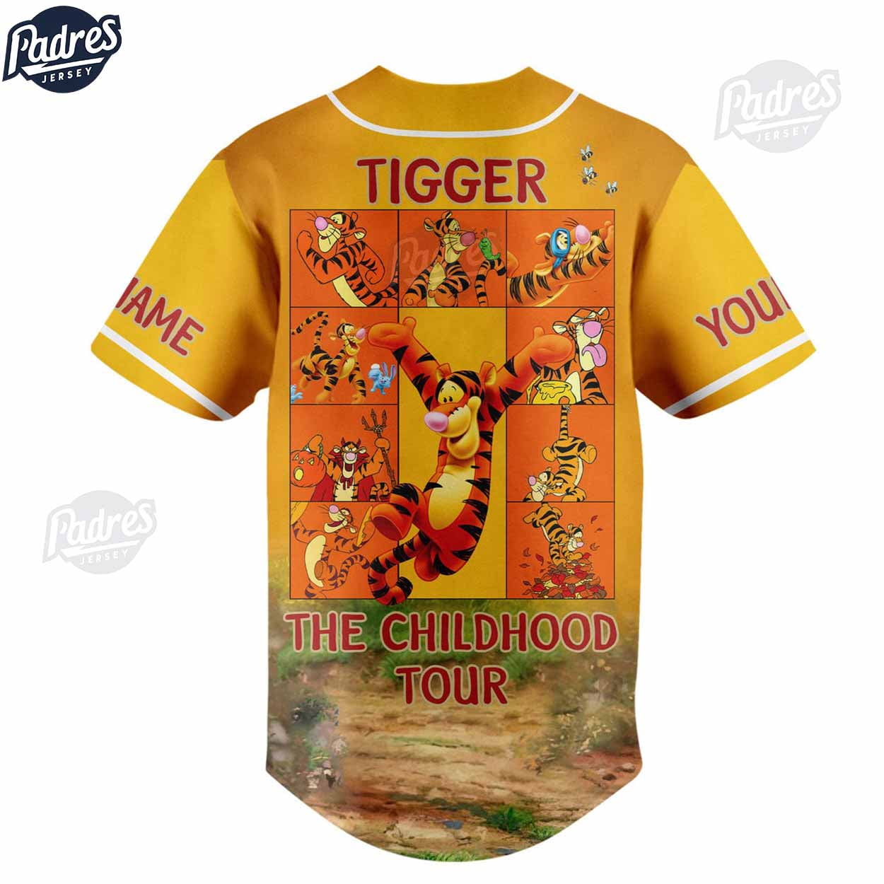 Custom Disney Tigger The Childhood Tower Winnie The Pooh Baseball ...