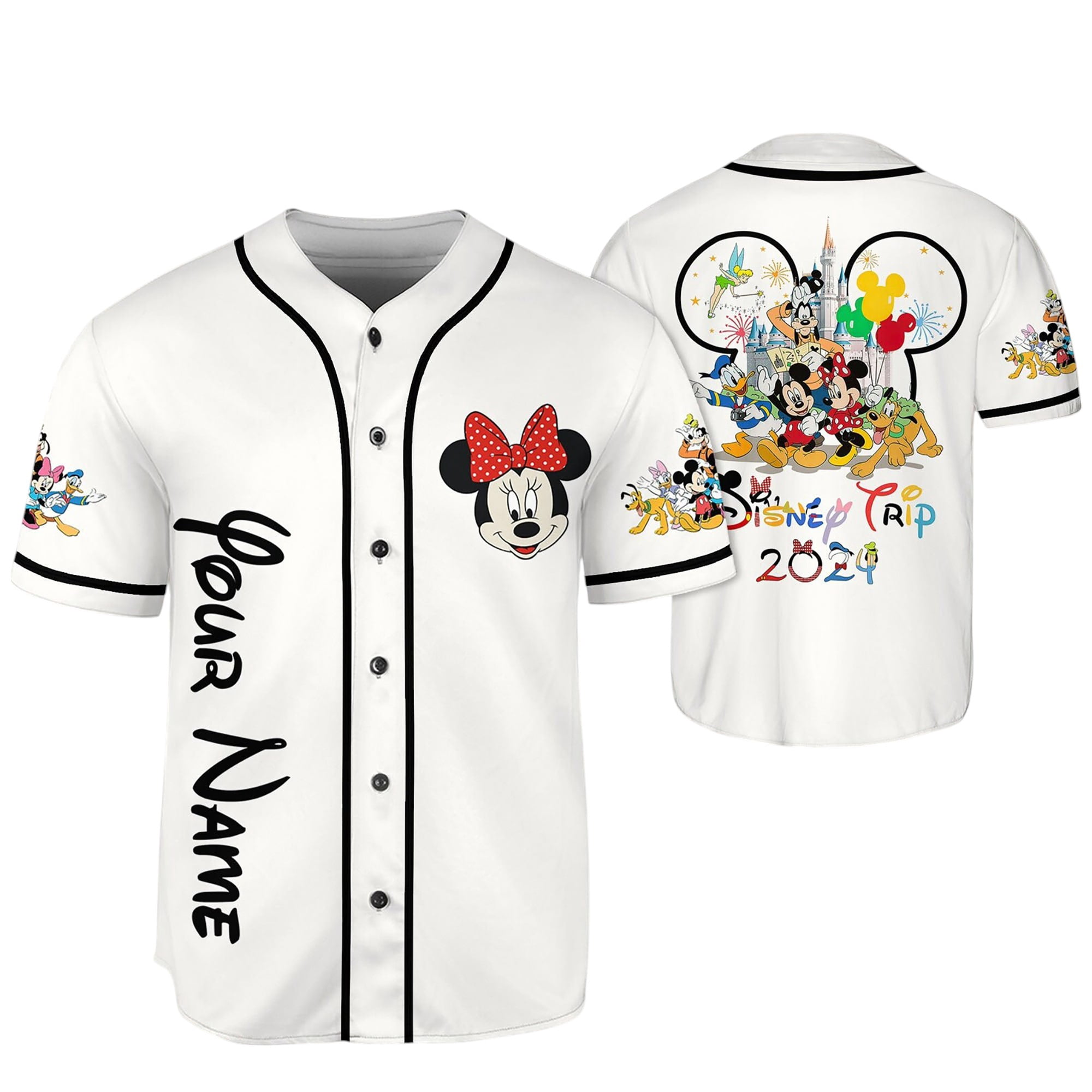 Custom Disneyland Disney Trip With Minnie Mouse 2024 Jersey, Custom ...