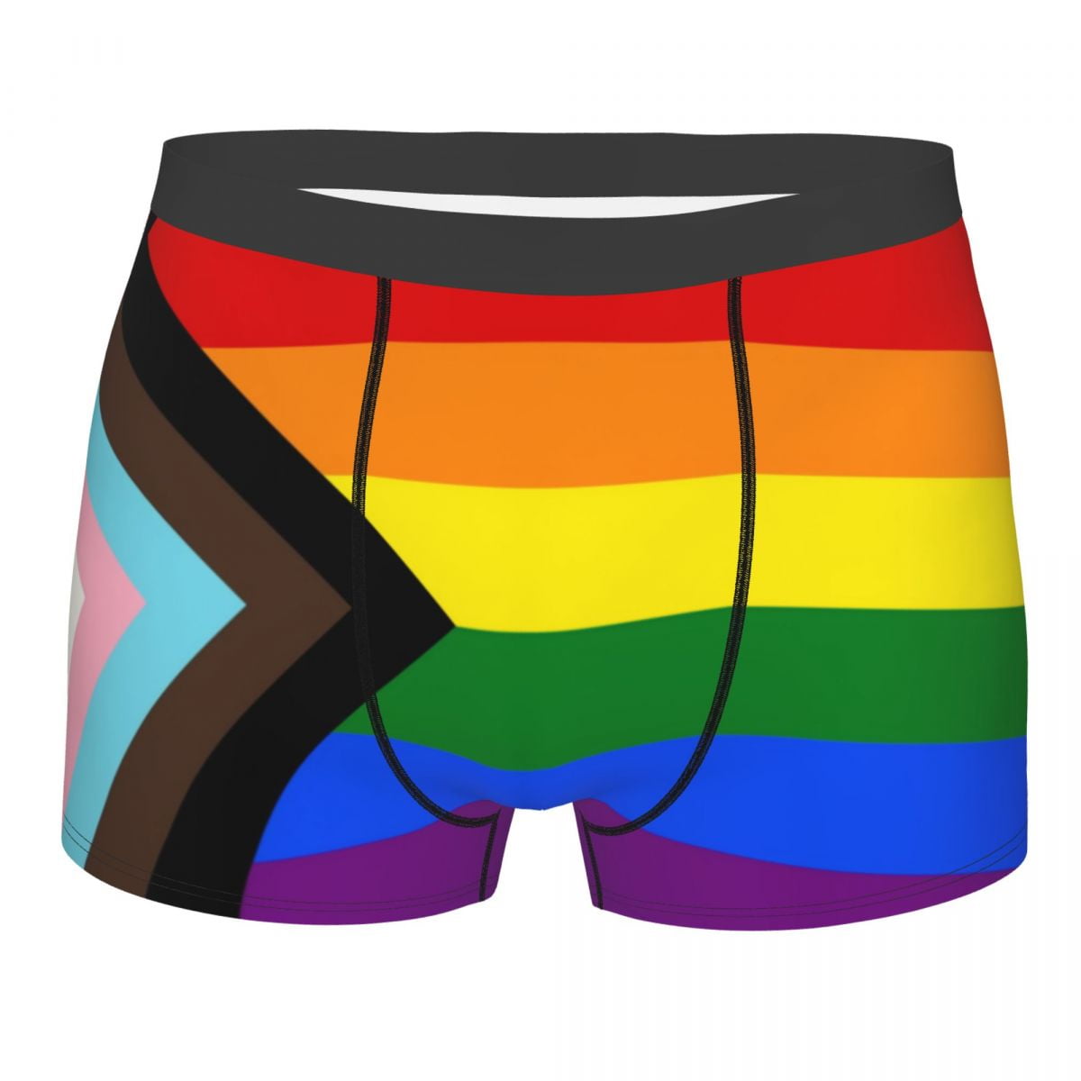 Custom Distressed Gay Bear Pride Flag Stripe Underwear Men Sexy LGBT ...