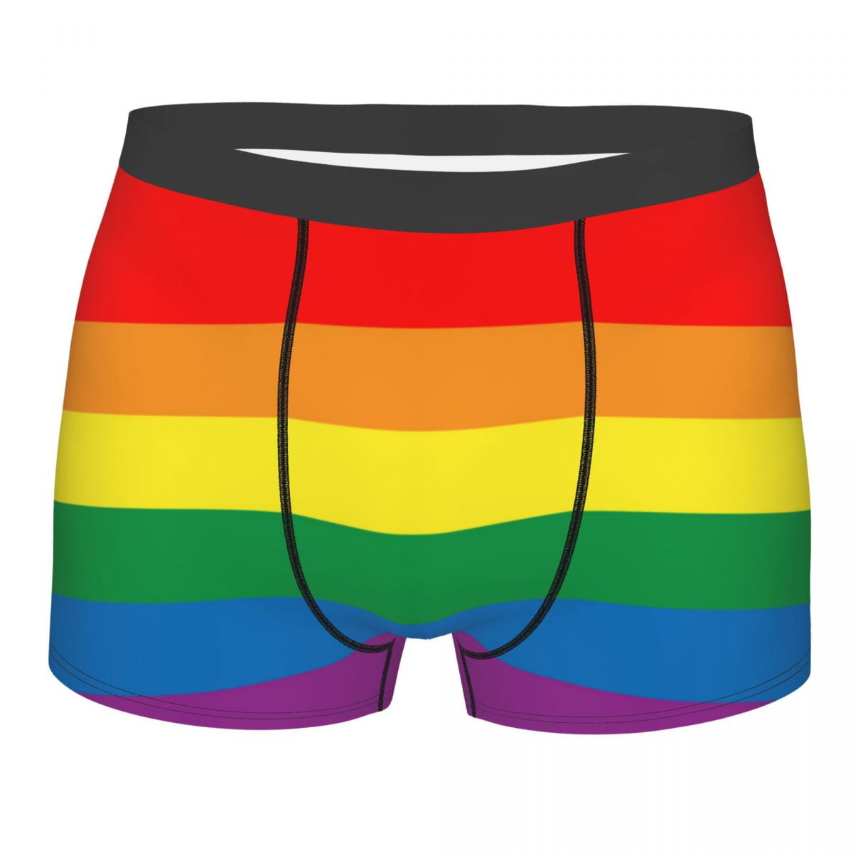 Custom Distressed Gay Bear Pride Flag Stripe Underwear Men Sexy LGBT ...