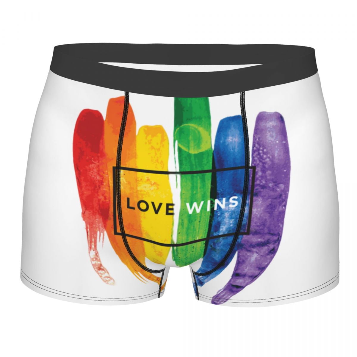 Custom Distressed Gay Bear Pride Flag Stripe Underwear Men Sexy LGBT ...