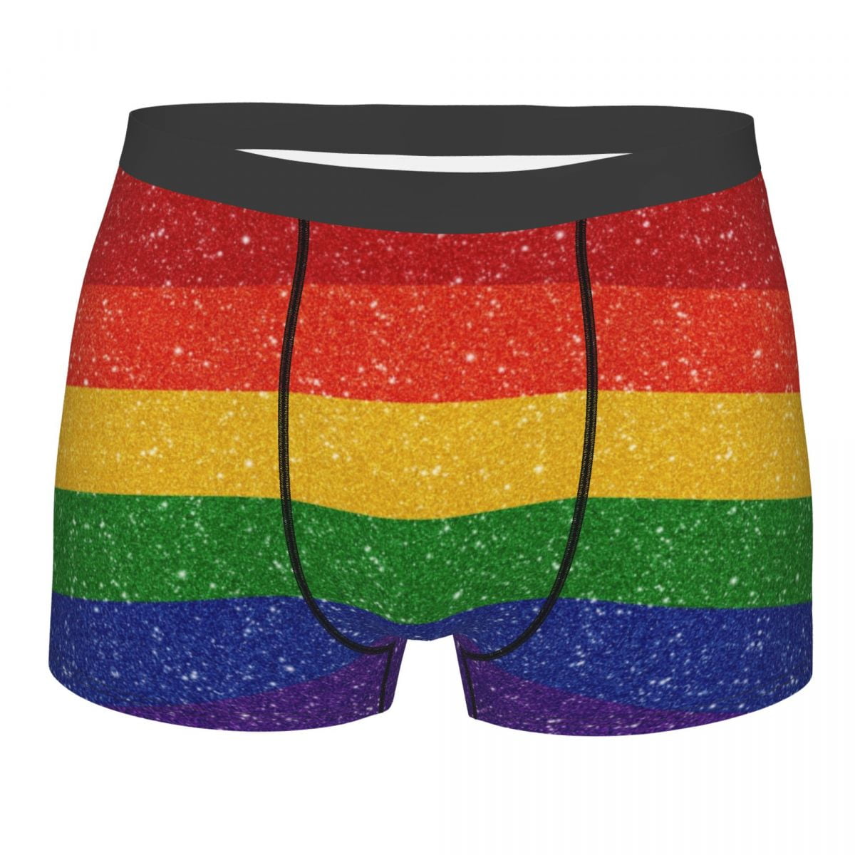 Custom Distressed Gay Bear Pride Flag Stripe Underwear Men Sexy LGBT ...