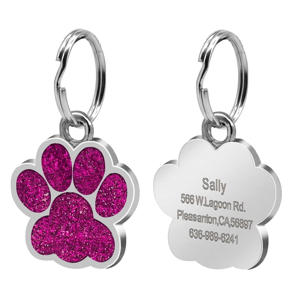 Custom Dog Tag Personalized Engraved Pet Puppy Cat ID Collar Tags ...