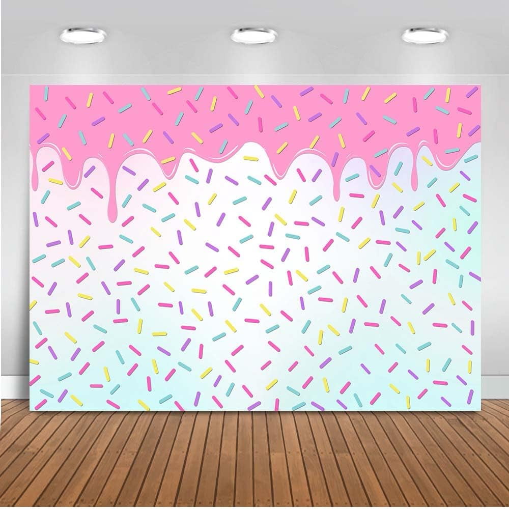 Custom Donut Backdrop Donut Grow Up Colorful Confetti Sprinkle Donut ...