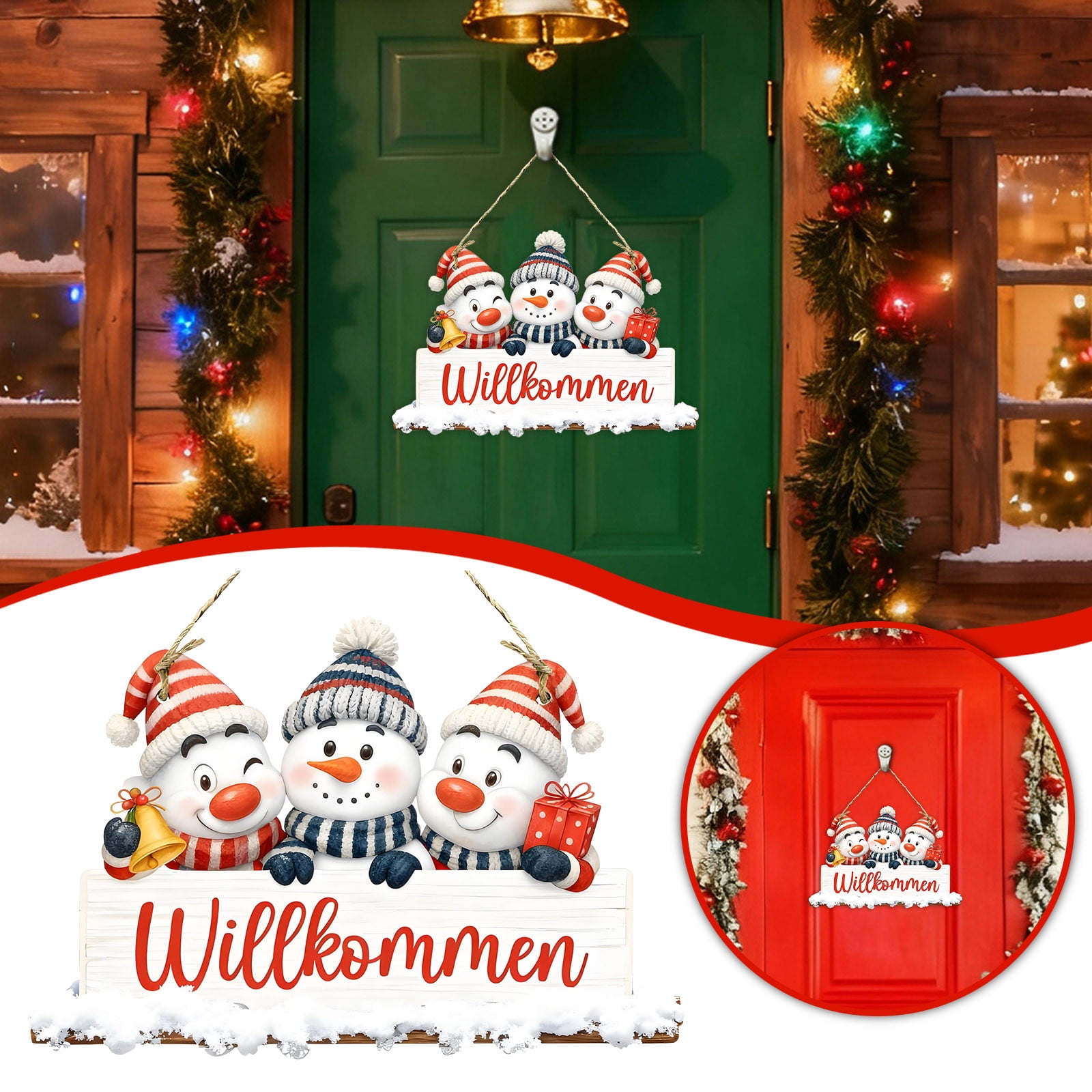 Custom Door Hanger Sign for Front Door Welcome Housewarming with ...