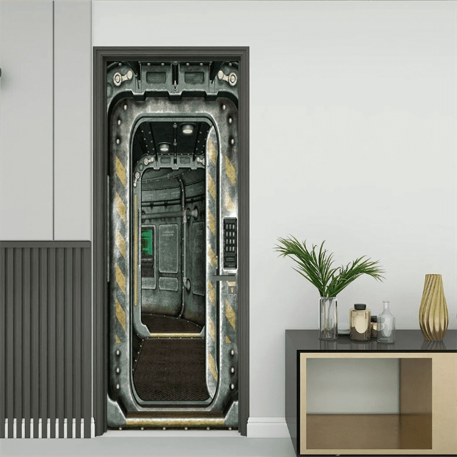 Custom Door Stickers Wallpaper Personalized Door Sticker Mural PVC Door ...
