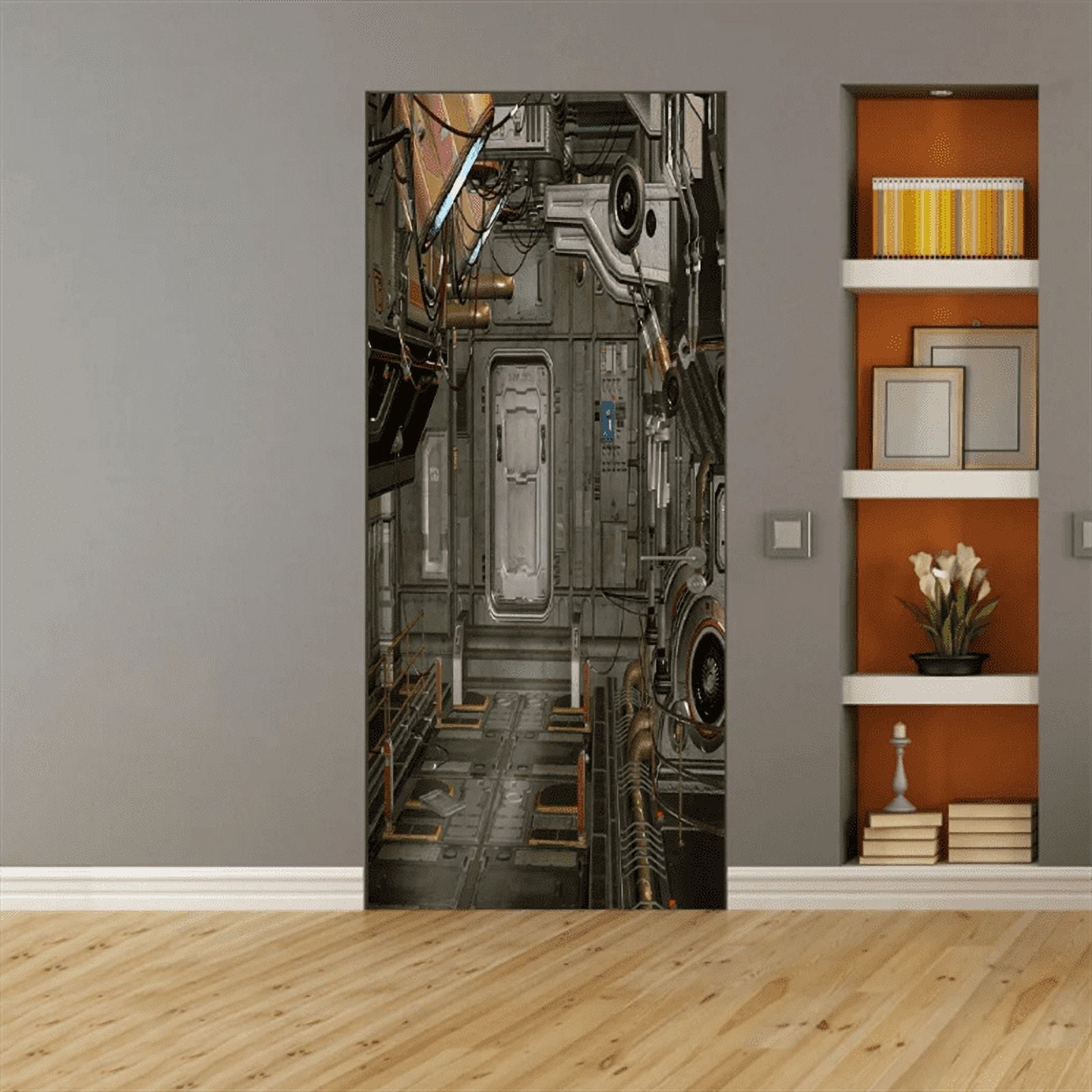Custom Door Stickers Wallpaper Personalized Door Sticker Mural PVC Door ...