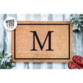 Custom Doormat Simple Monogram Door Mat | Wedding Gift Family Monogram ...
