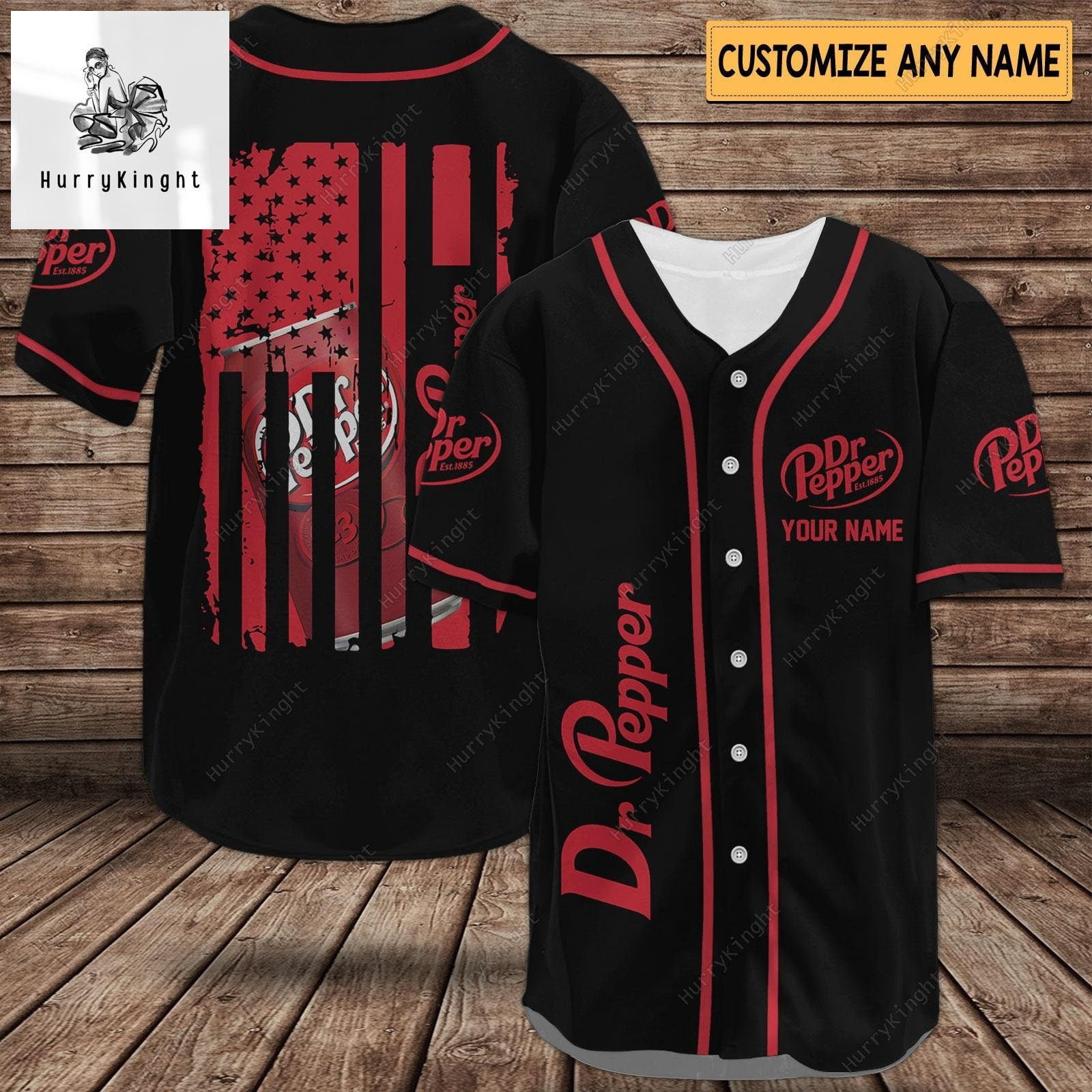 Custom Dr Pepper Baseball Jersey Dr Pepper Shirt Dr Pepper Jersey Dr ...
