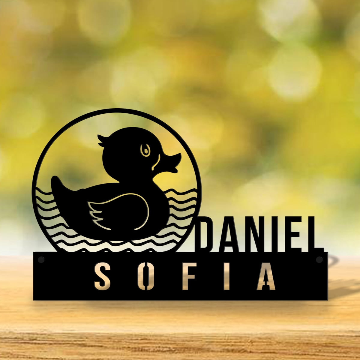 Custom Duck Desk Name Plate Wedge Personalized Wildlife Wild Animal ...