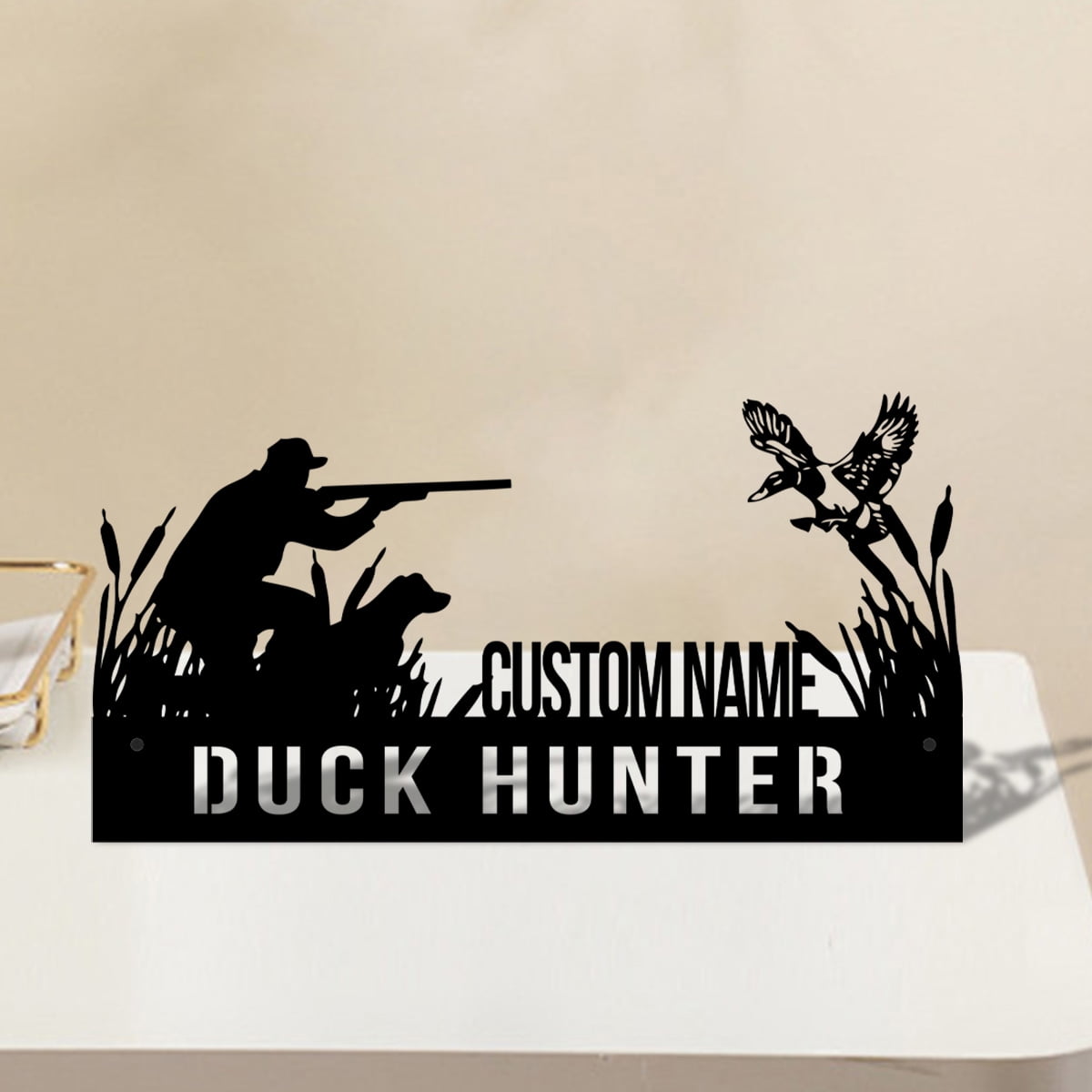 Custom Duck Hunting Desk Name Plate Wedge, Personalized Hunter ...
