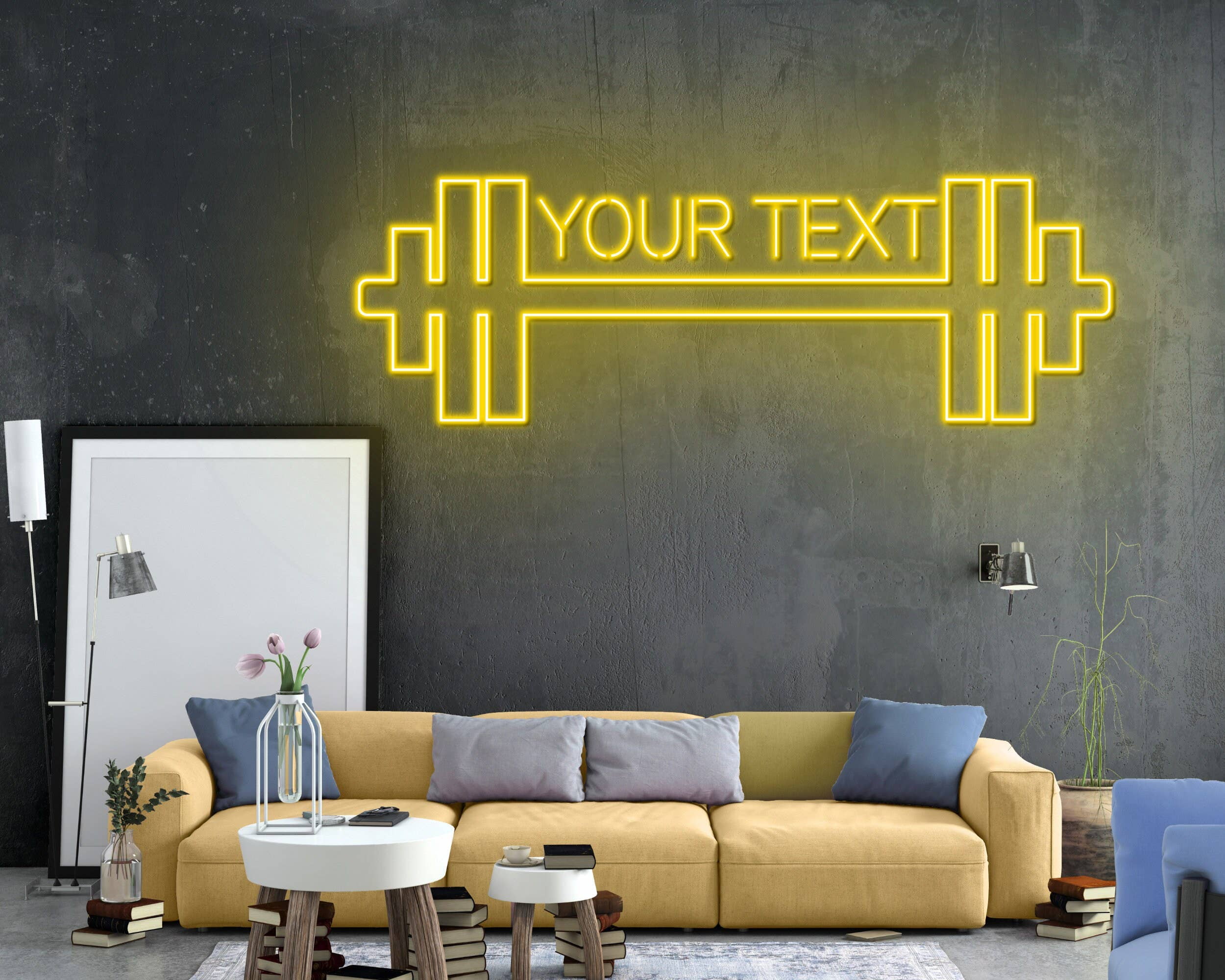 Custom Dumbell Neon Sign, Fitness Deco - Walmart.com