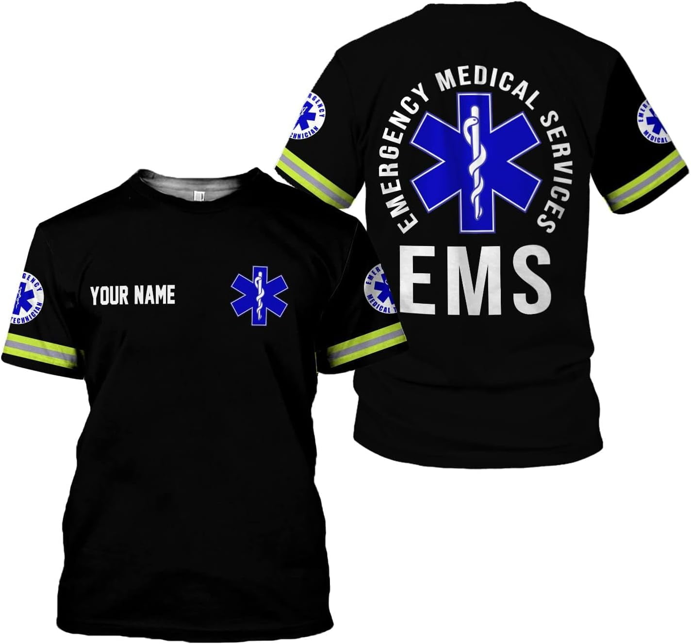 Custom EMS Shirts for Women EMS Uniform 3D Shirts EMT Shirt EMS Shirt Paramedic Uniform ...