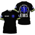 Custom EMS Shirts for Women EMS Uniform 3D Shirts EMT Shirt EMS Shirt ...