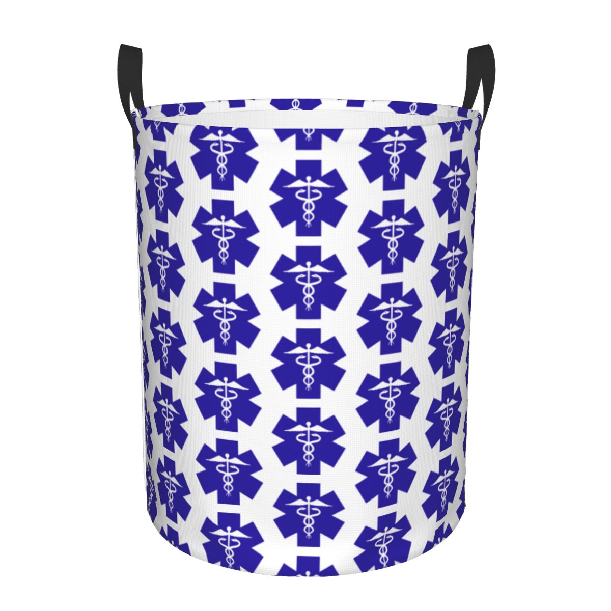 Custom EMT Star Of Life Symbol Laundry Hamper Large Storage Basket ...