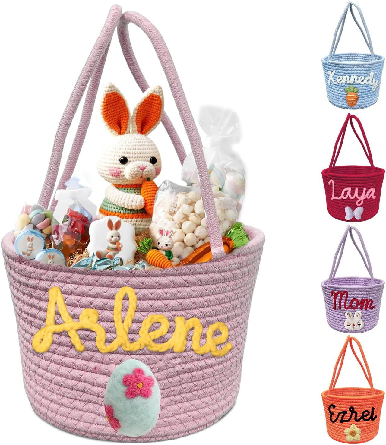 Custom Easter Baskets Personalized Easter Basket Custom Easter Basket ...