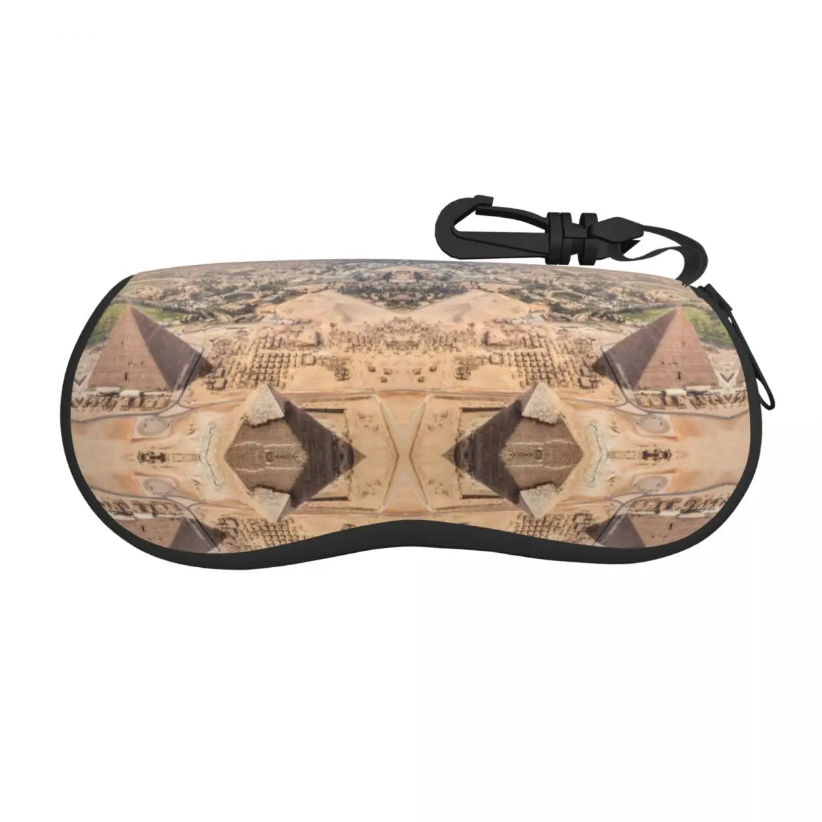 Custom Egypt View Pyramid Glasses Case Portable World Wonder Shell ...