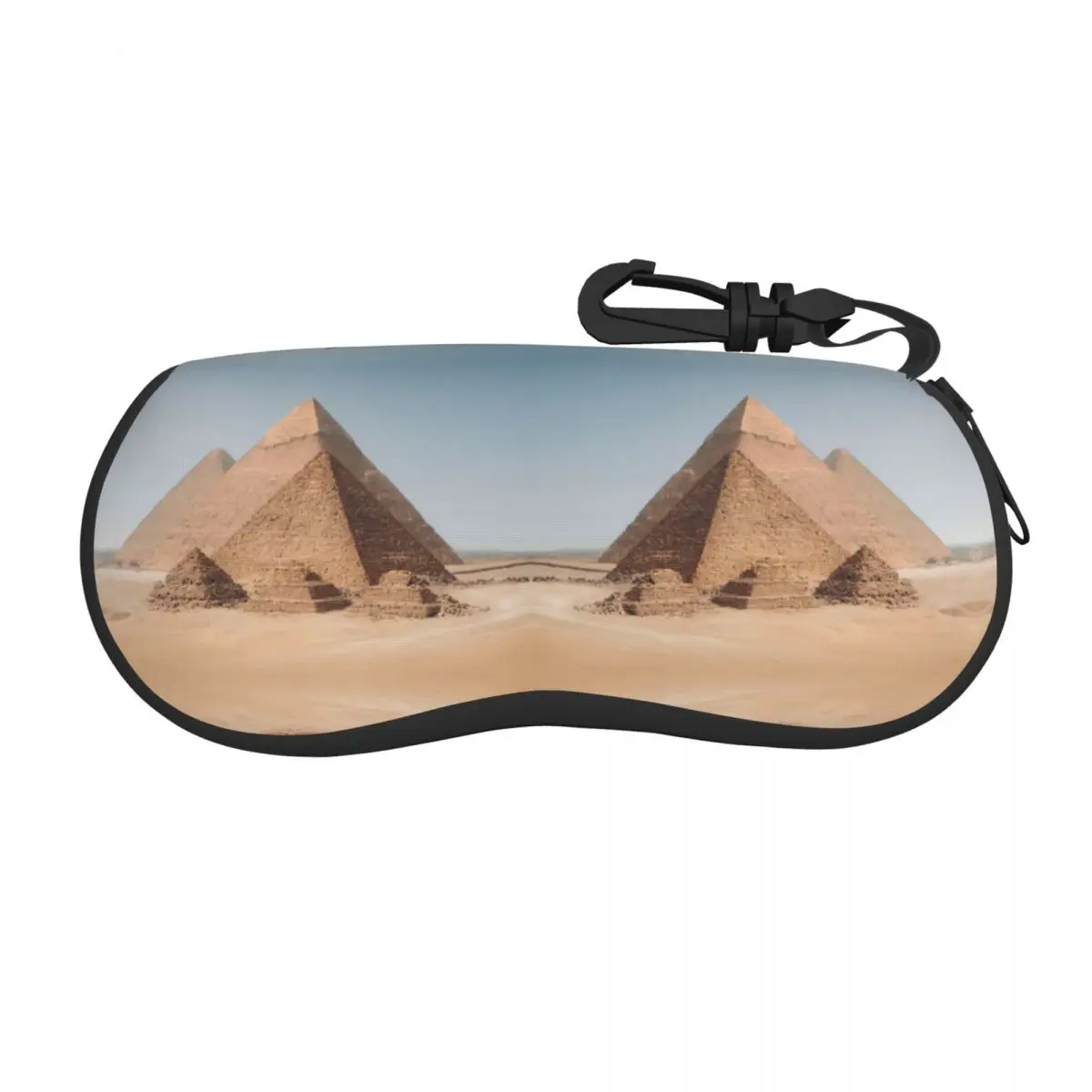 Custom Egypt View Pyramid Glasses Case Portable World Wonder Shell ...