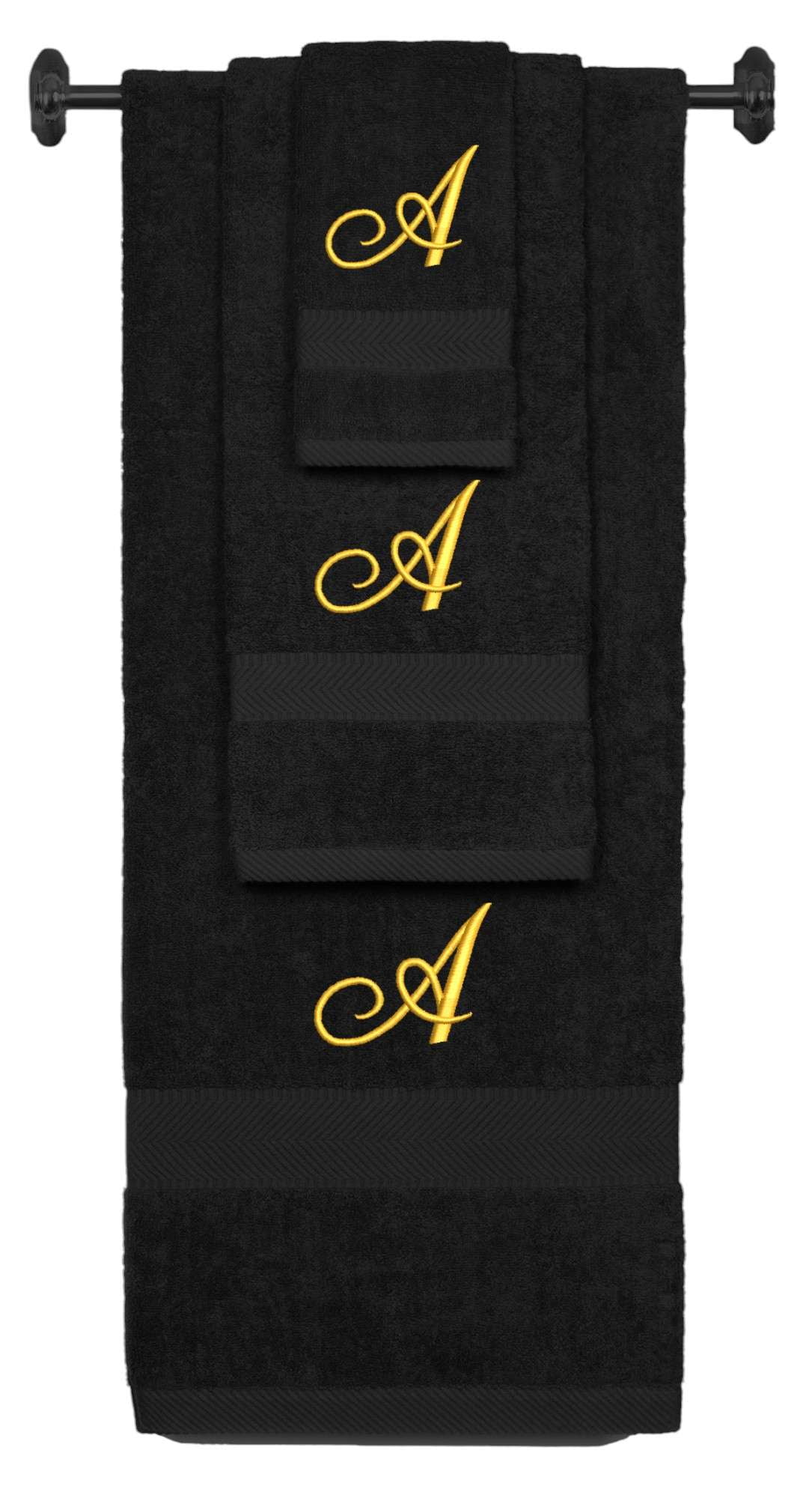 Custom Embroidered Terry Cotton Ring Spun Bath Towel, Hand Towel And ...