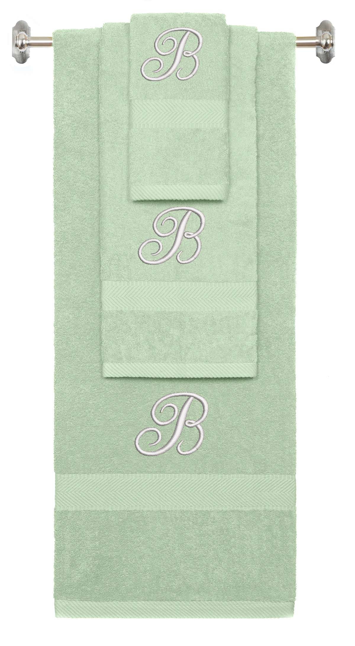 Custom Embroidered Terry Cotton Ring Spun Bath Towel, Hand Towel And ...