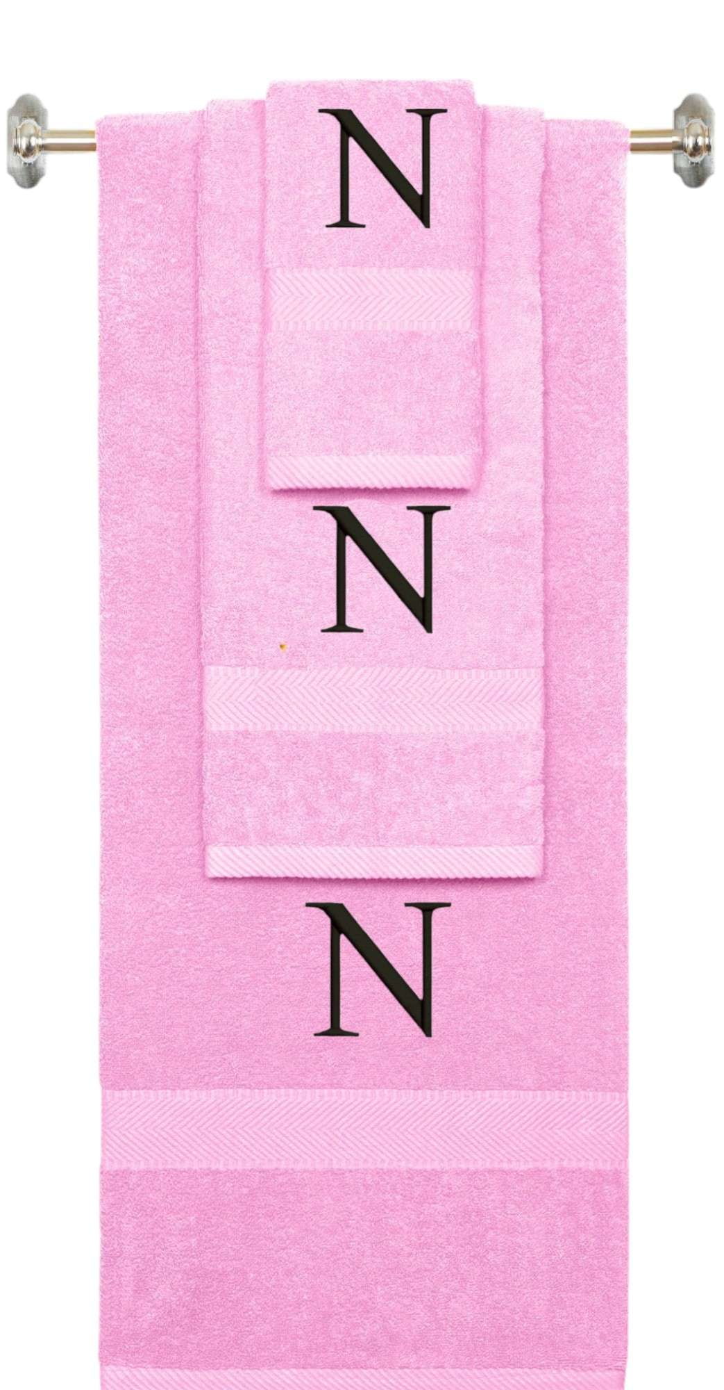 Custom Embroidered Terry Cotton Ring Spun Bath Towel, Hand Towel And ...