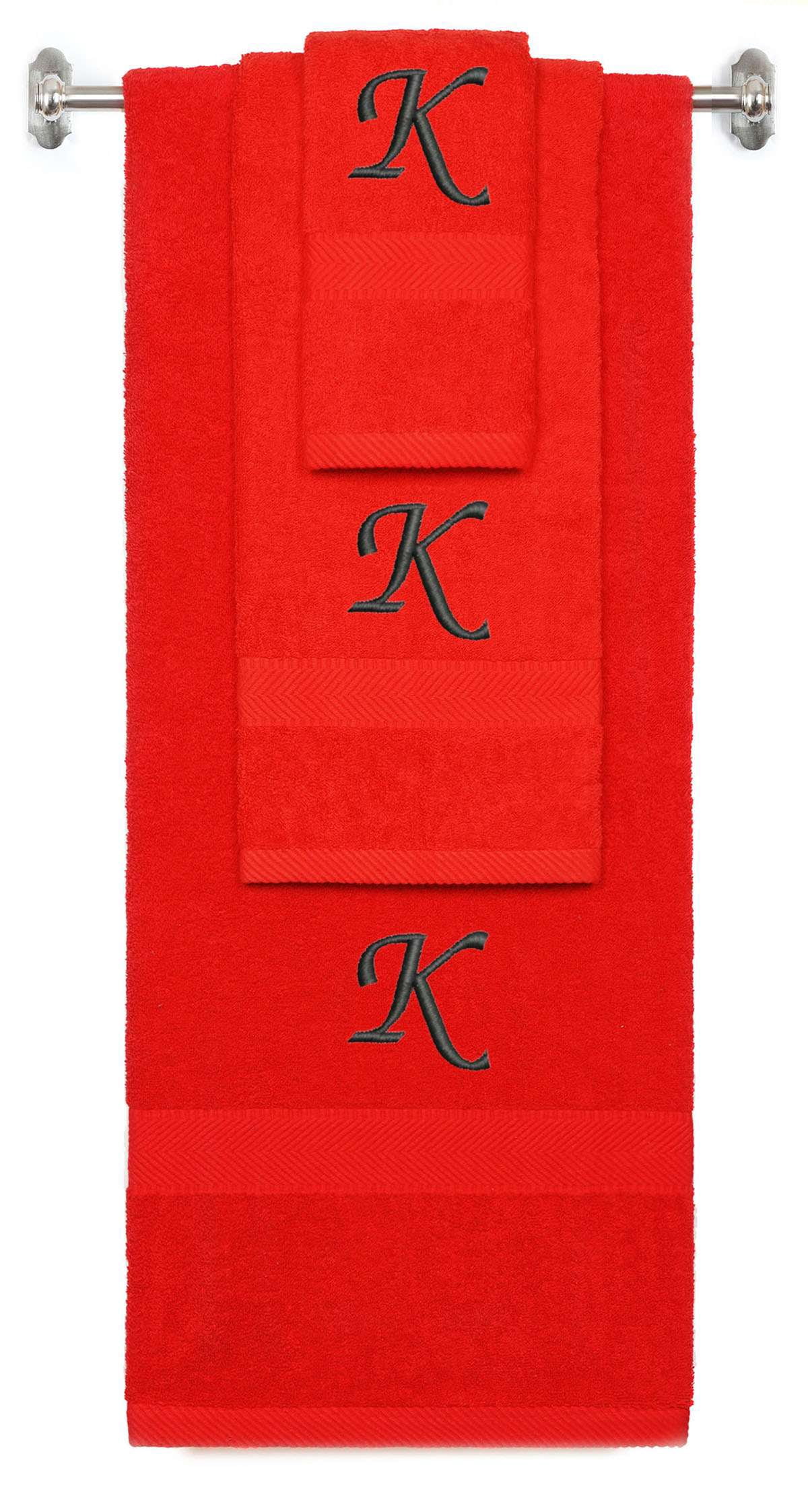 Custom Embroidered Terry Cotton Ring Spun Bath Towel, Hand Towel And ...