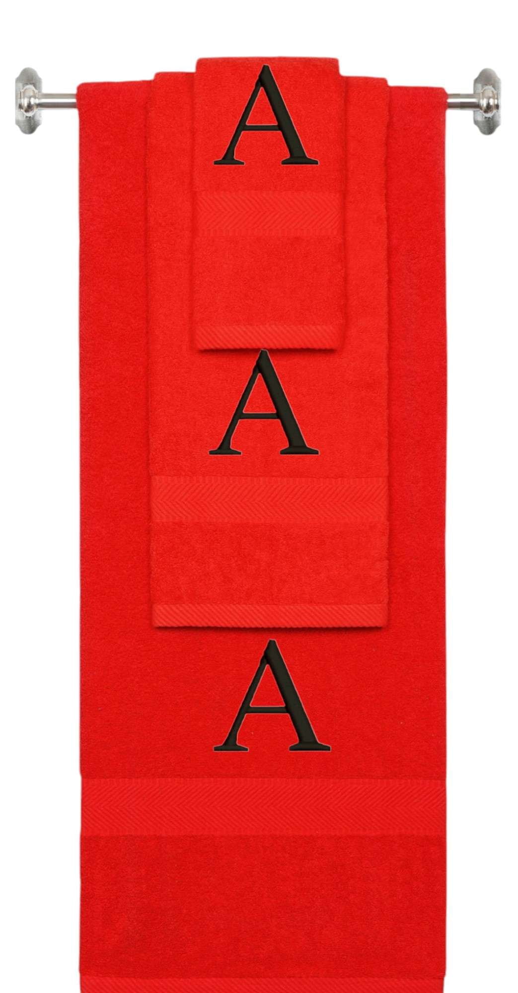 Custom Embroidered Terry Cotton Ring Spun Bath Towel, Hand Towel And ...
