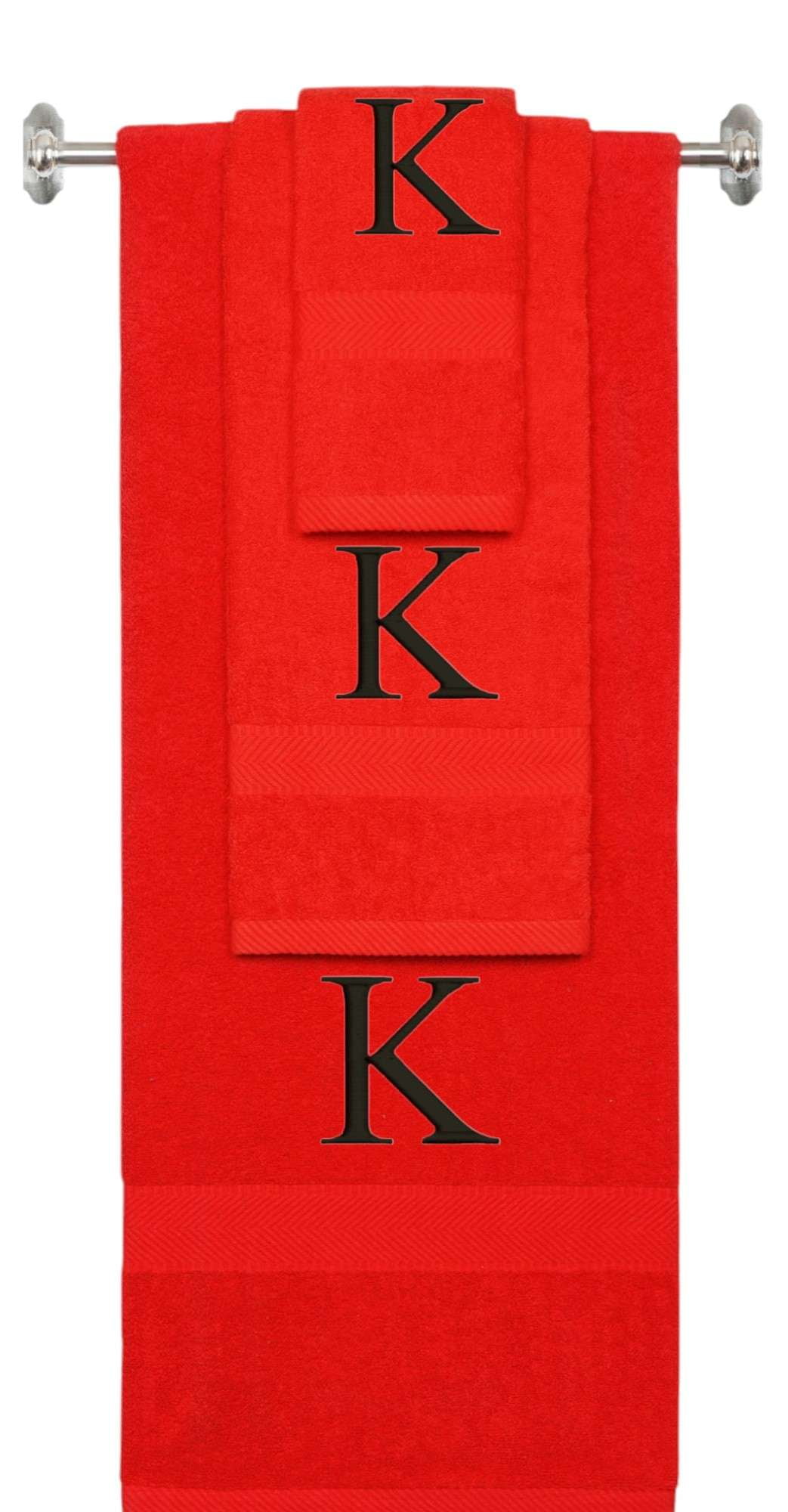 Custom Embroidered Terry Cotton Ring Spun Bath Towel, Hand Towel And ...
