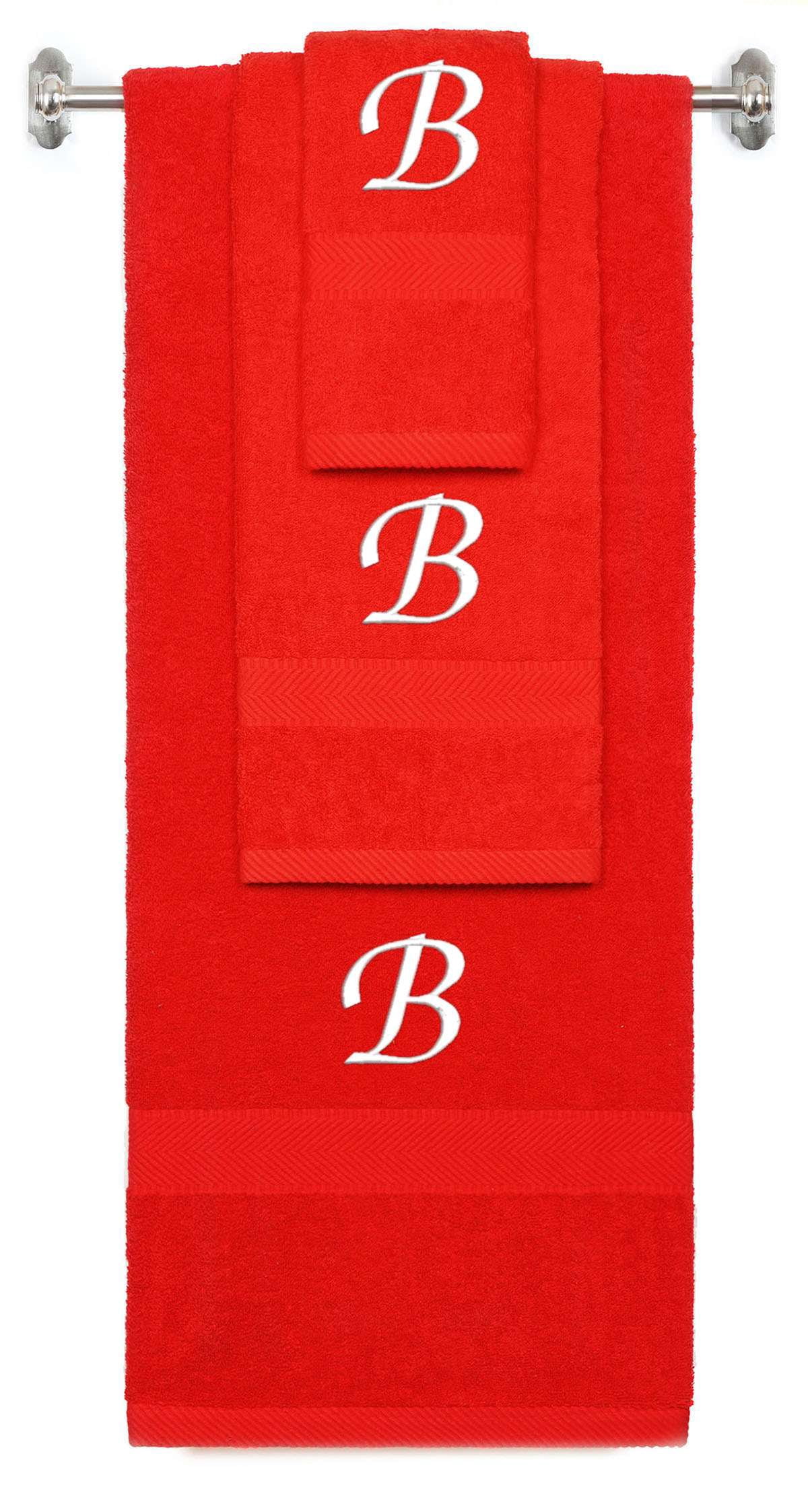 Custom Embroidered Terry Cotton Ring Spun Bath Towel, Hand Towel And ...