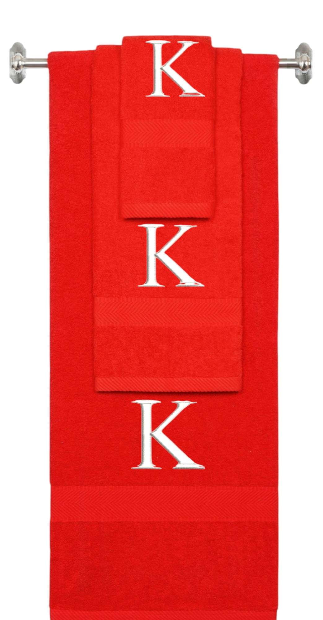 Custom Embroidered Terry Cotton Ring Spun Bath Towel, Hand Towel And ...