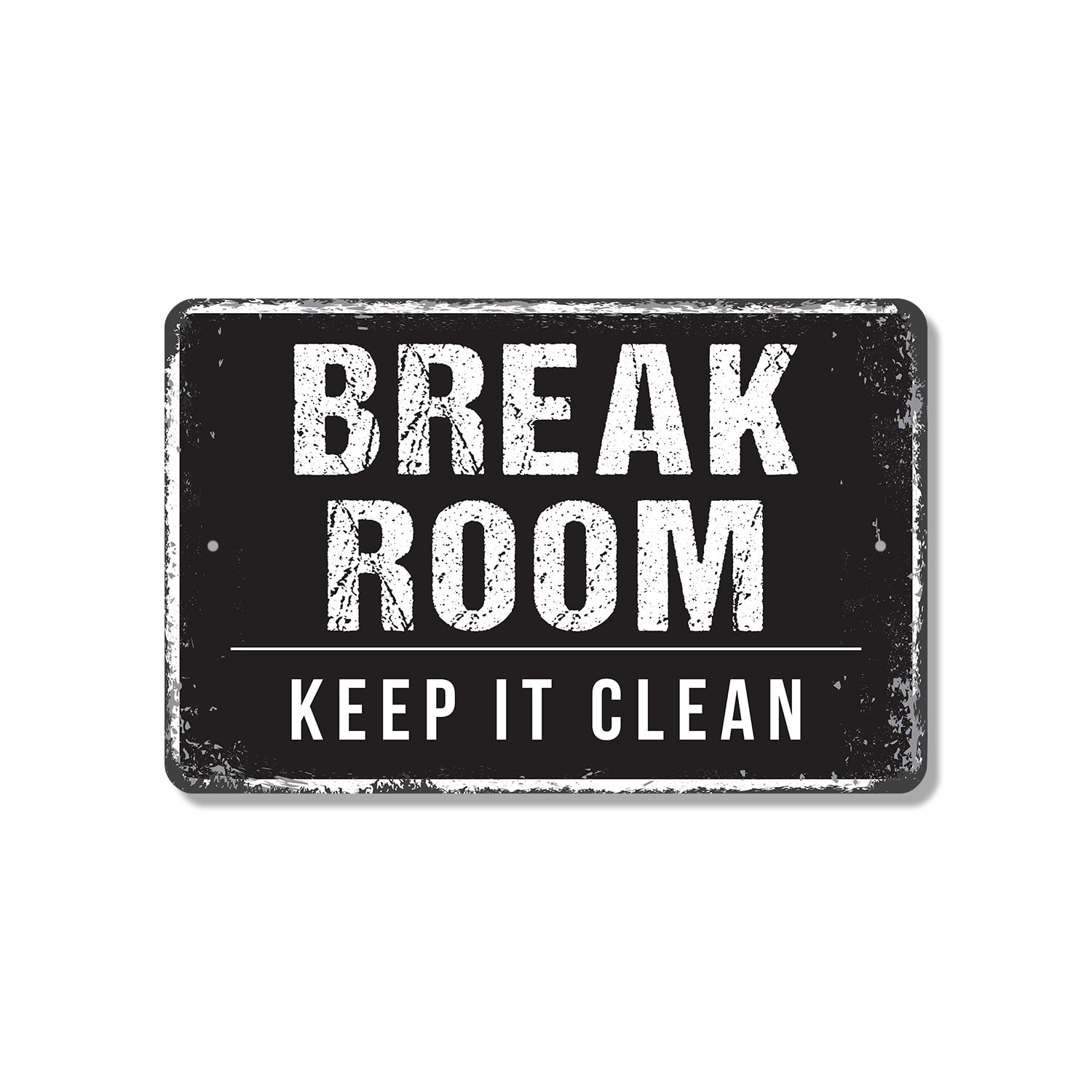 Custom Employee Break Room 11 Inch x 17 Inch Novelty Plastic Sign Your ...