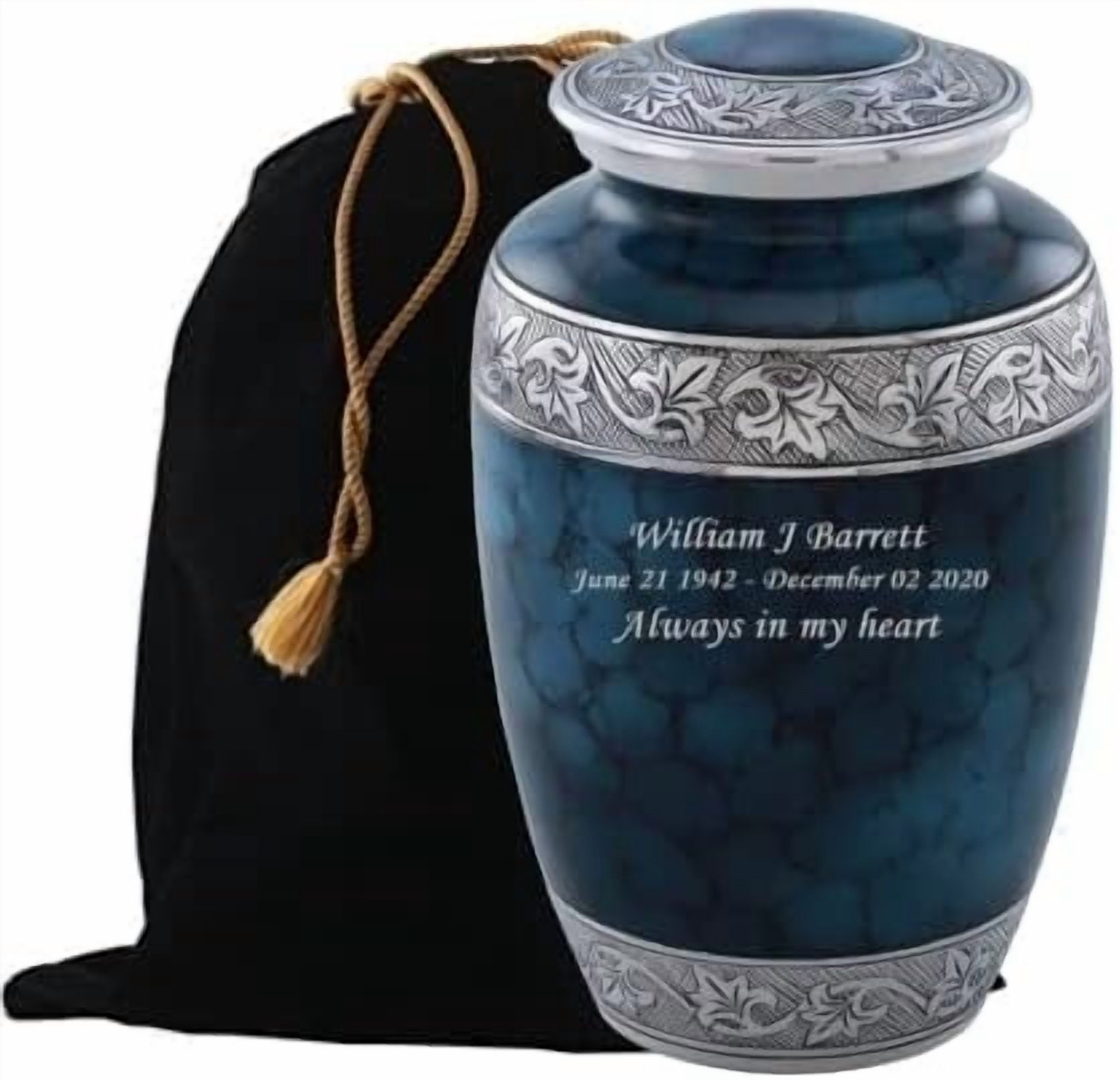Custom Engraved Cremation Urn - Handcrafted Urn for Human Ashes ...