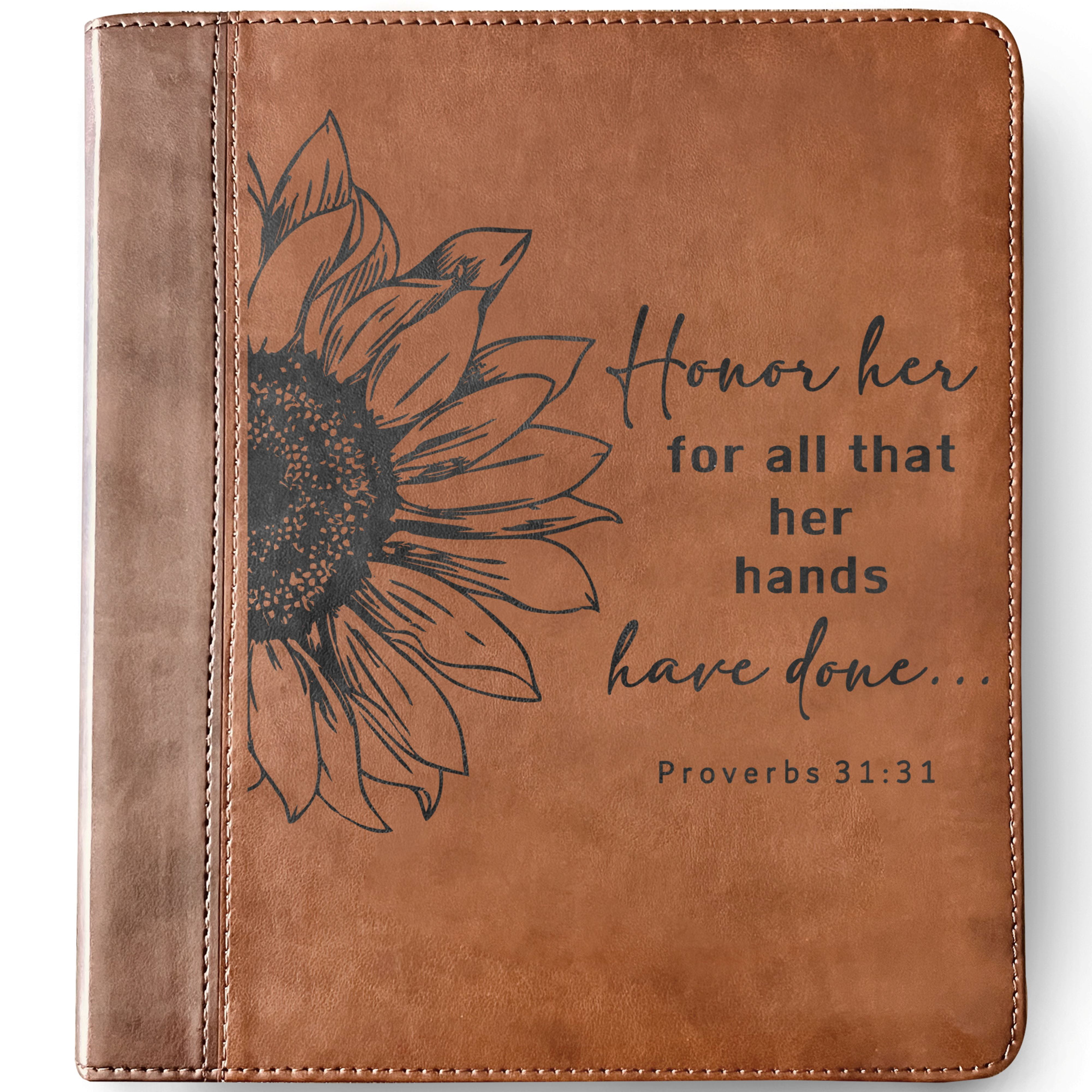 Custom Engraved ESV Journaling Study Bible, Wide Margin Note-Taking ...