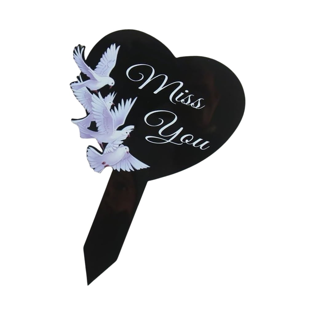 Custom Engraved Heart Shape Memorials Plaque For Outdoor Use Sympathy ...