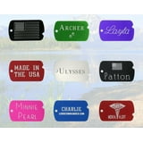 Custom Engraved Military ID Dog Tags, Personalized Front & Back, Great ...