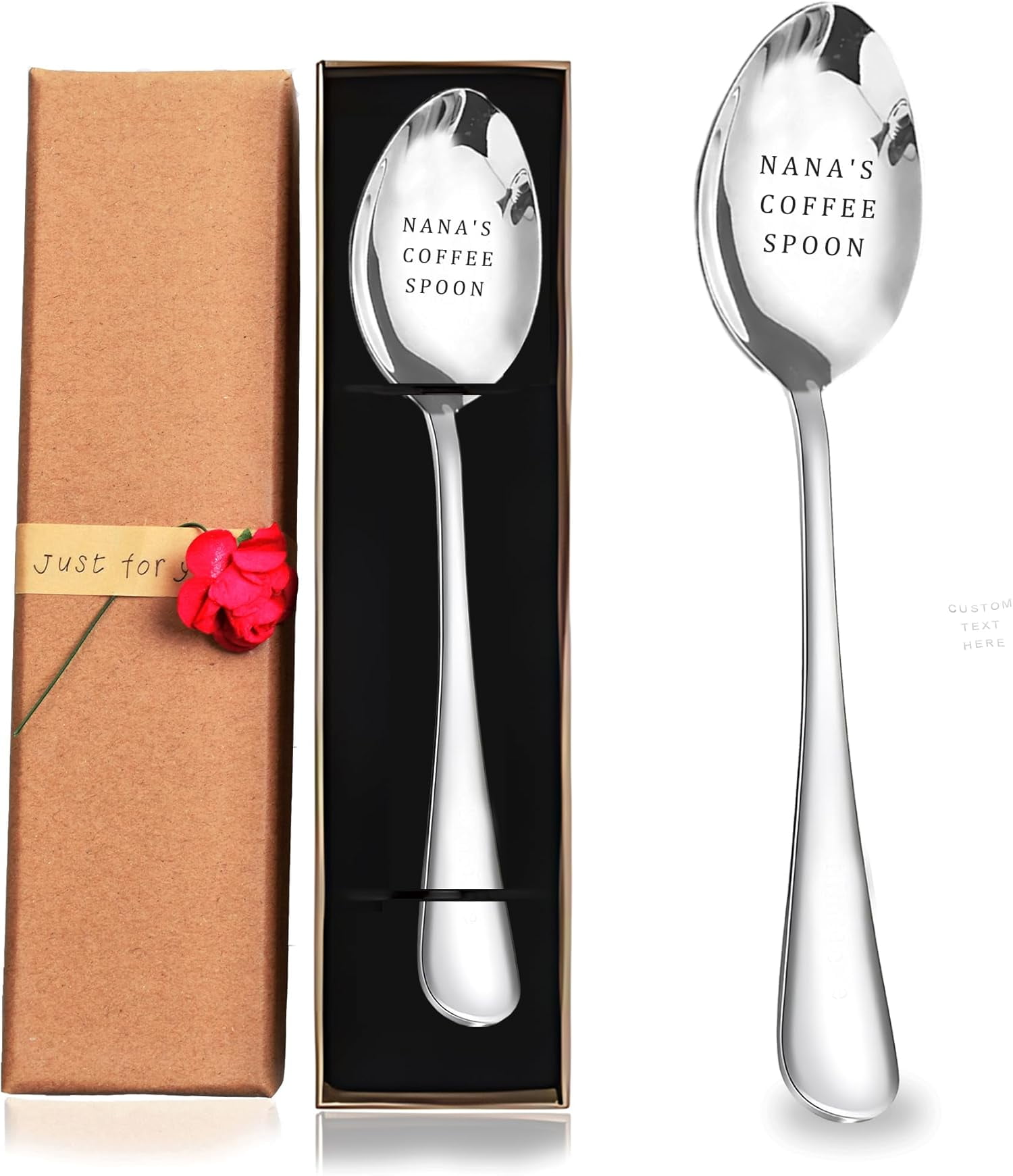 Custom Engraved Stainless Steel Spoon - 2-in-1 Ice Cream Shovel ...