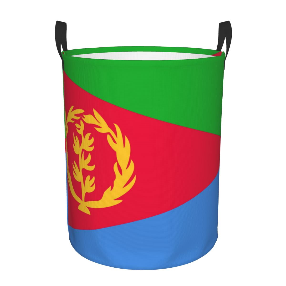 Custom Eritriea Flag Splatter Laundry Basket Foldable Eritrean Pride ...