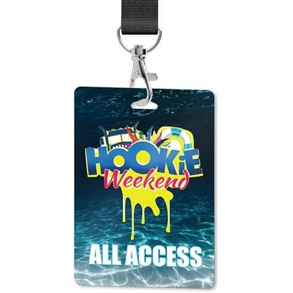 Custom Event Badges 2.75"x4", 25-Pack, Full-Color PVC Credentials for ...