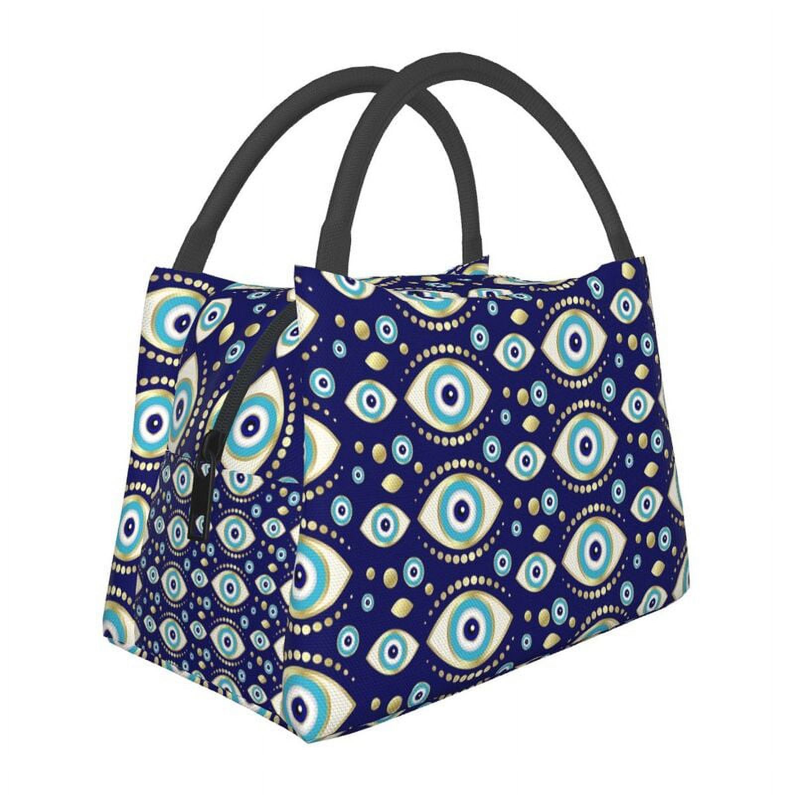 Custom Evil Eye Elephant Mandala Ornament Lunch Bag Women Cooler Warm ...