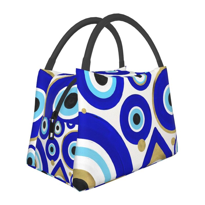 Custom Evil Eye Elephant Mandala Ornament Lunch Bag Women Cooler Warm ...