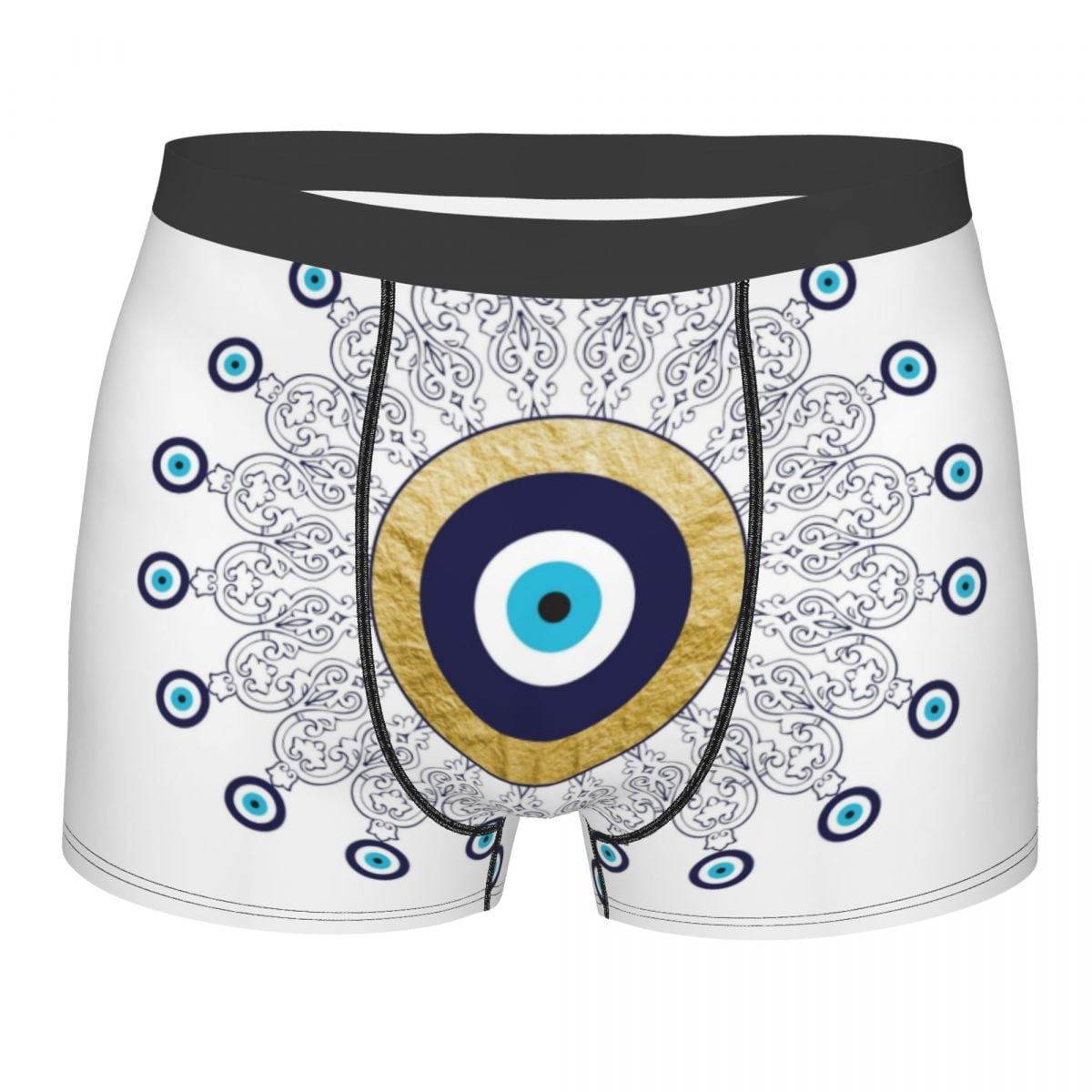 Custom Evil Eyes Symbols Underwear Men Stretch Mediterranean Culture ...