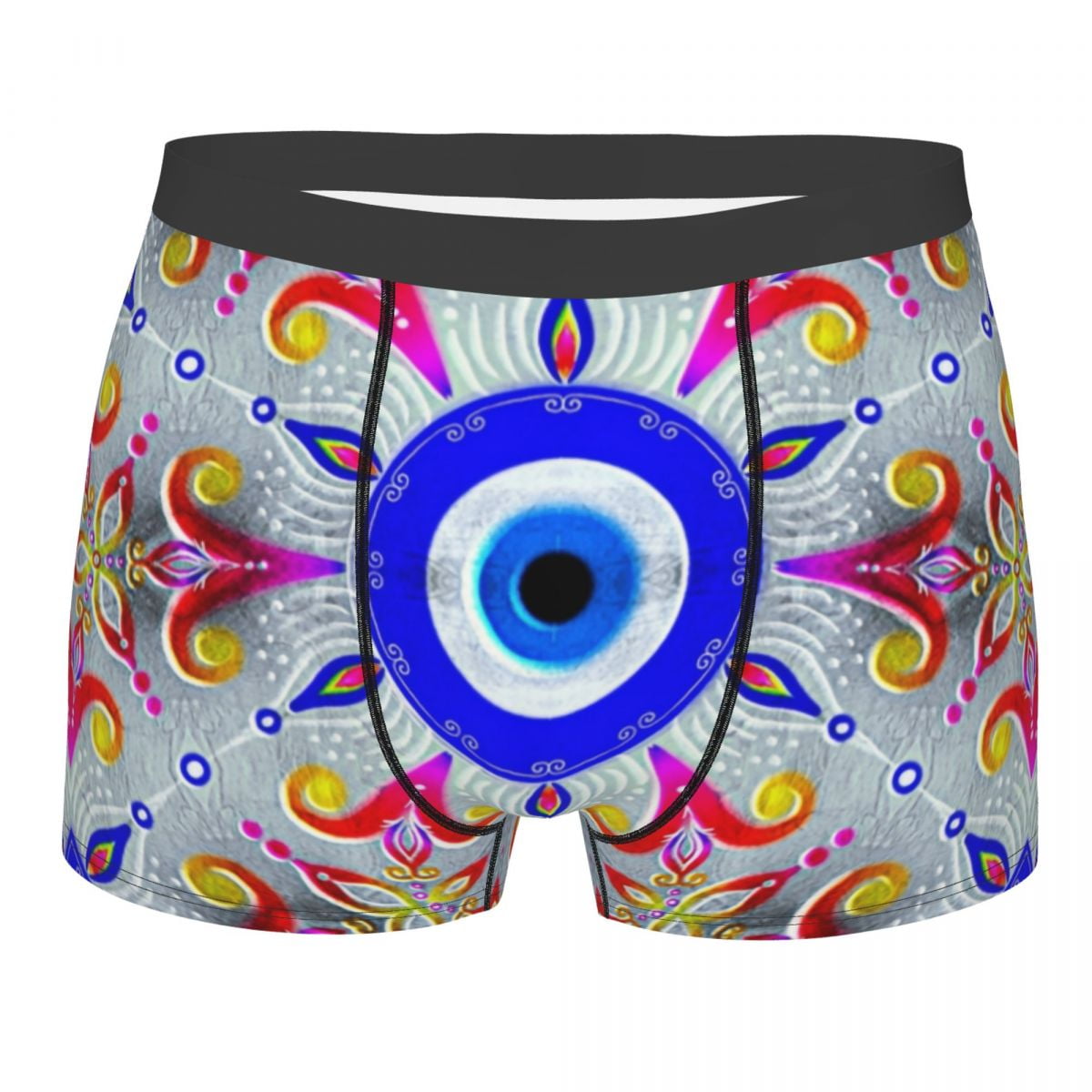 Custom Evil Eyes Symbols Underwear Men Stretch Mediterranean Culture ...
