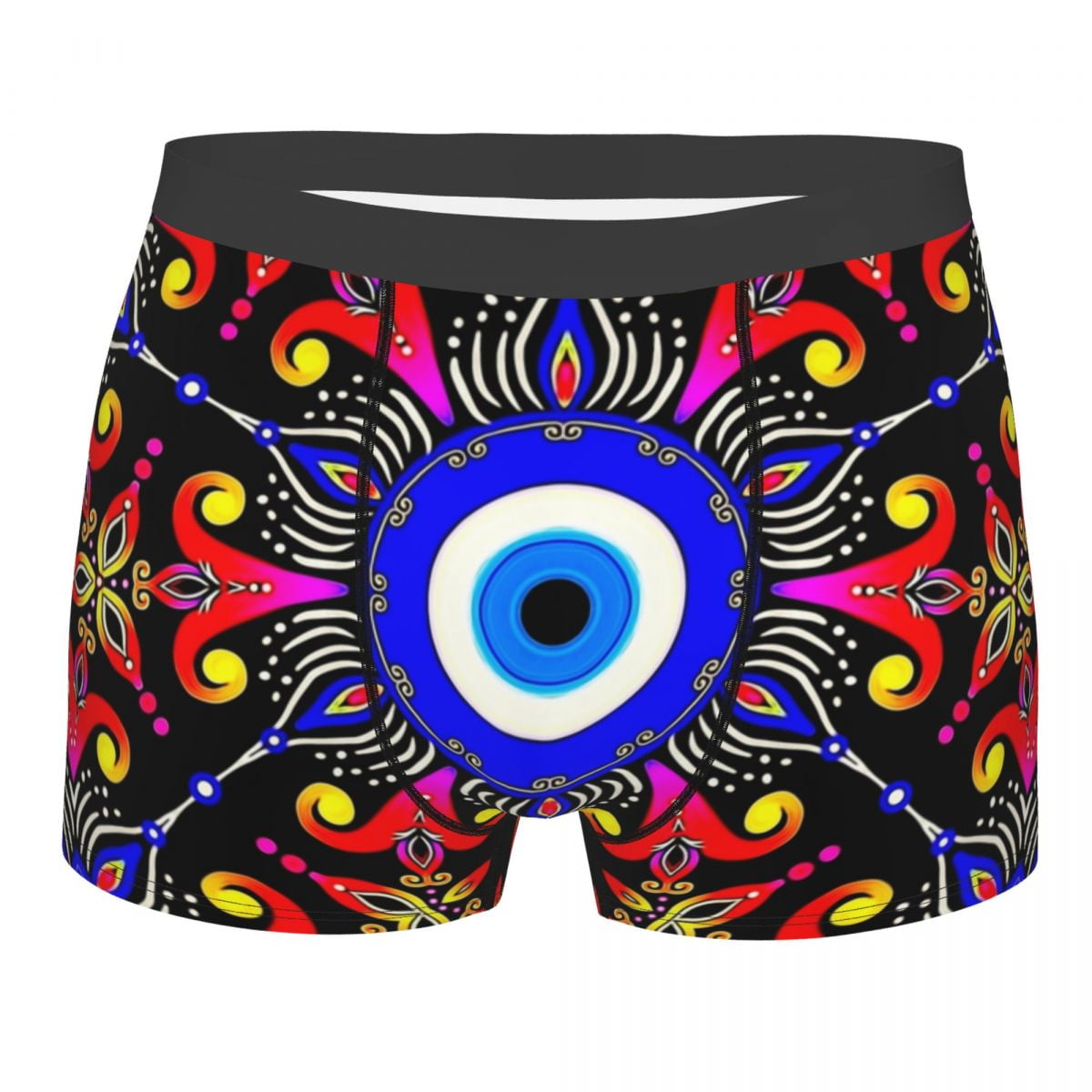Custom Evil Eyes Symbols Underwear Men Stretch Mediterranean Culture ...